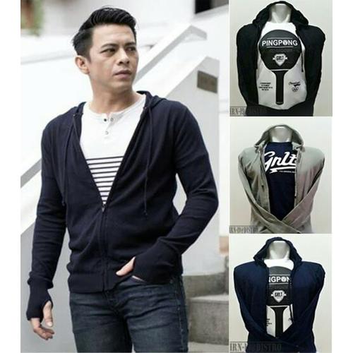 Jual Baju Pria sweter rajut Pria ARIEL RAJUT NAVY Premium - Kab ...