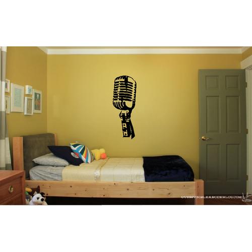 Promo Wall Stiker Mic Hiasan Dinding Kaca Cafe Karaoke Cutting Sticker ...