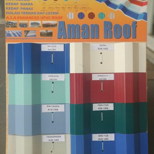 Jual Atap UPVC Aman Roof Warna Biru ASA (Pesanan Khusus Bpk Haidy ...
