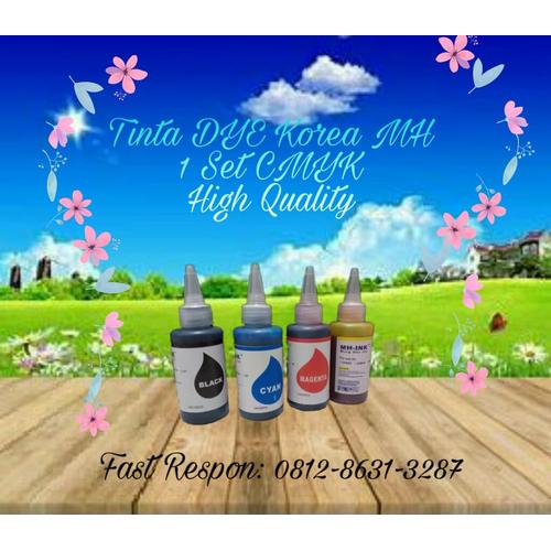 Jual Tinta DYE Korea For Epson HP Canon 100ml High Quality CMYK DYE INK ...