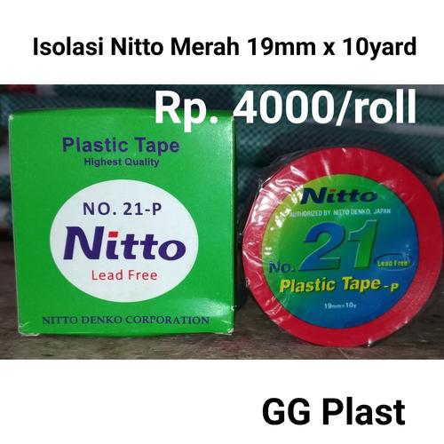 Jual Isolasi Tape Nitto Merah 19mm x 10yard - Jakarta Barat - GGPlas ...