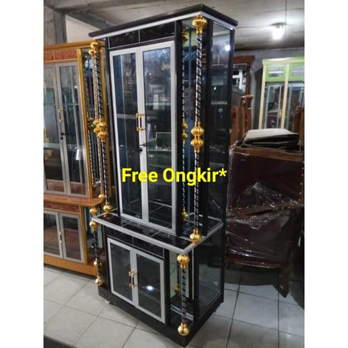 Jual Bufet Pajangan 2 Pintu Aluminium Keramik - Bupet Lemari Cantik ...