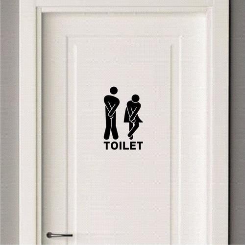 Jual Cutting Sticker / Stiker WC Toilet Room Pintu Kaca Dinding Cafe ...