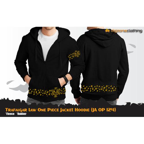 Jual Jaket One Piece Trafalgar Law Black Hoodie JA OP 124 - Kota ...