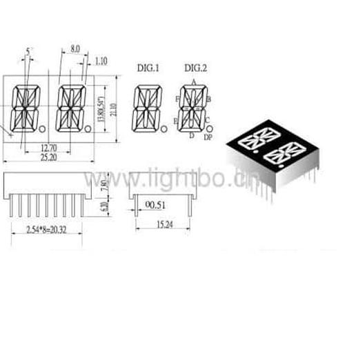 Jual led 14 segment cathode..2 digit LED - Kab. Cilacap - Barokah dana ...