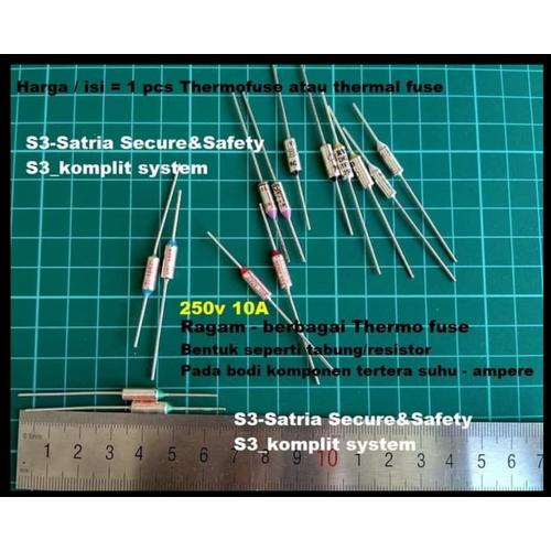 Jual 200C TF termo fuse Thermofuse 200 c derajat thermal 200c 250v 10A ...