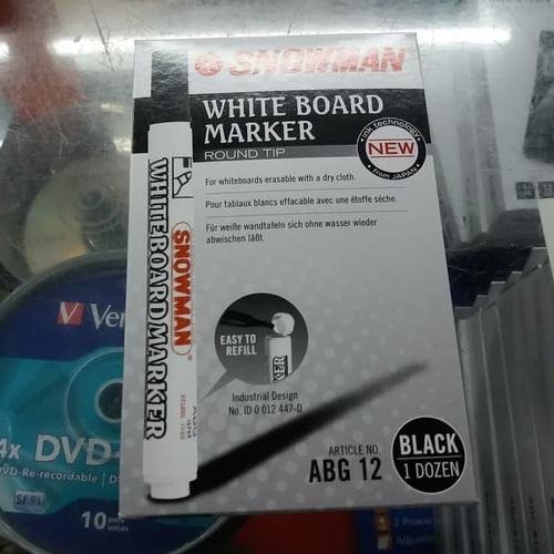 Jual Spidol Boardmarker Snowman ABG-12 / Spidol Non Permanent ABG-12 ...