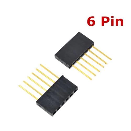 Jual Pin Head Female long 6p 6 P Stackable Arduino Shield Header ...