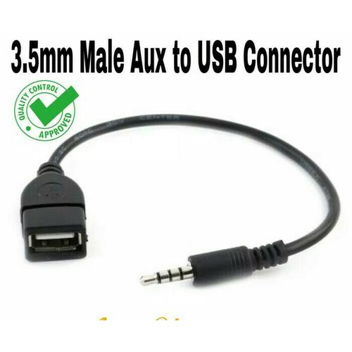 Jual Splitter Kabel Audio OTG Jack 3.5mm AUX to USB 2.0 Adapter ...