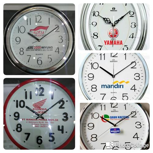 Jual sticker logo perusahaan untuk jam dinding - Putih susu - Kab ...