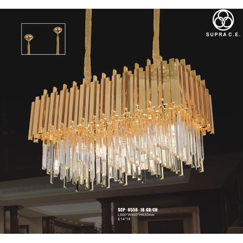 Jual Lampu gantung crystal SCP-6558-18-GD - Jakarta Utara - Lite and ...