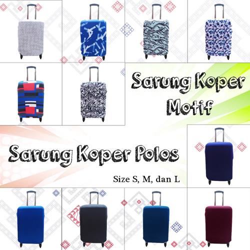 Jual sarung koper size Medium M elastis melar pelindung koper luggage ...