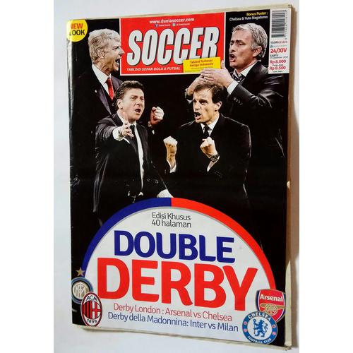 Jual Koran Tabloid Soccer Edisi Khusus Double Derby No 24 XIV 2013 ...