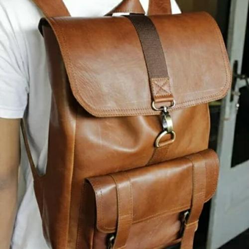 Jual Tas Backpack Ransel Laptop Kulit Sapi Asli Pull Up - Kota ...
