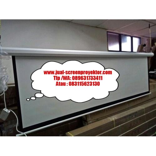 Jual Motorized Layar Projector / Screen Proyektor Format 4 ; 3 Ukuran ...