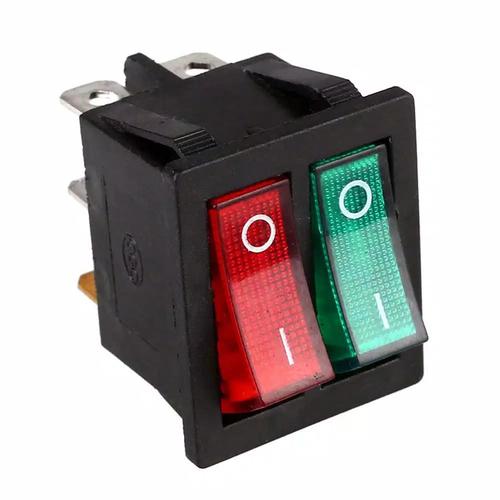 Jual Lamp Switch Saklar lampu double on off Merah Hijau 250v 15A - Kota ...