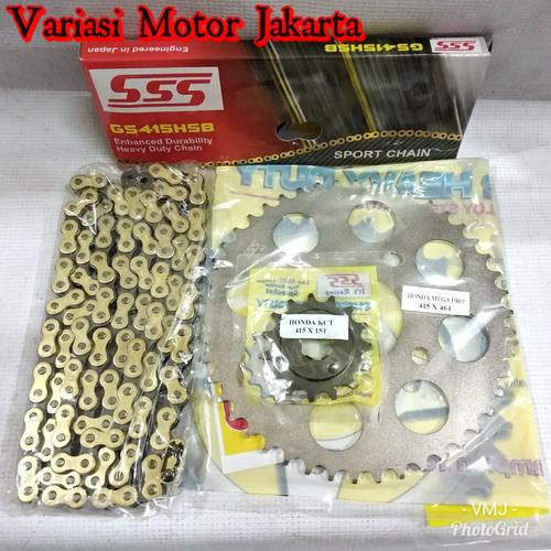 Jual gear set SSS All New CB150R LED All New CBR 150 LED 415 15 46 HSB Gold - Kota Tangerang ...