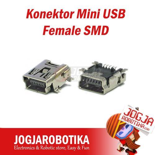 Jual Konektor Mini USB Female SMD - Kab. Sleman - Jogjarobotika | Tokopedia