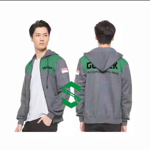 Jual jaket GO JEK Jaket ojek online - Abu-abu, XL - Kab. Blitar ...