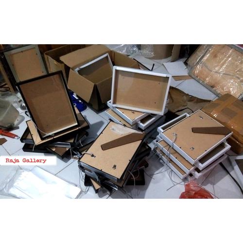 Jual Frame / Bingkai Foto Box A4 (21x30cm) Tebal 3cm - Putih, Tanpa ...
