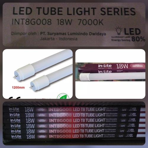 Jual Lampu TL LED Tube T8 20watt 20w 20 Watt 120cm 120 Cm Putih Kuning ...