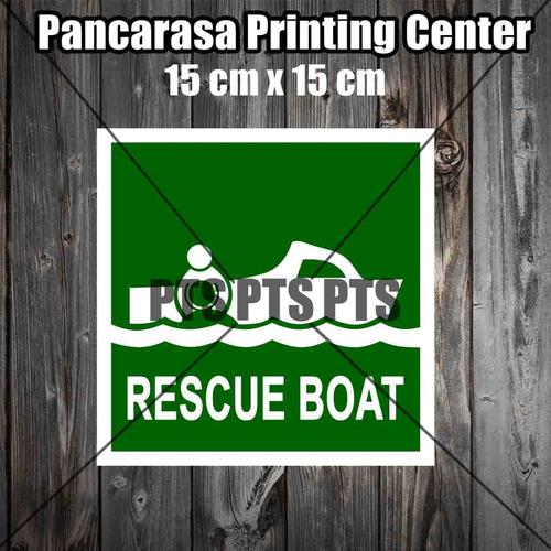 Jual Sticker Rescue Boat (15x15 cm) Safety Sign Warning Imo Surabaya ...