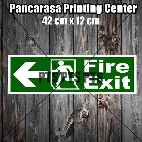 Jual Sticker Fire Exit 1 Safety Sign Warning Imo Surabaya - Kota ...