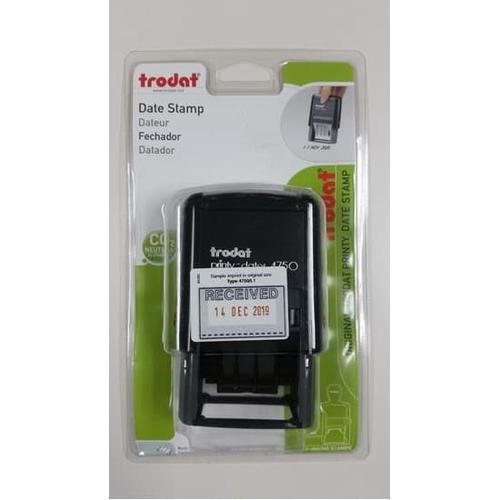 Jual Stempel TANGGAL + RECEIVED Trodat Printy Dater Date 4750 Stamp Cap ...