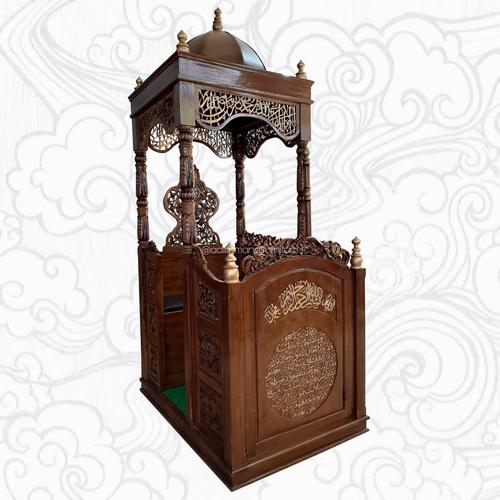 Jual Mimbar masjid, mimbar kubah, mimbar jati, mimbar, podium, mihrab ...