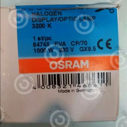 Jual CP 70 1000w 230v/240v osram 64745 halogen display optic - Jakarta ...