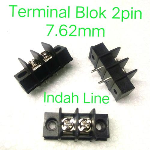 Jual Terminal Blok 2pin 2p 2 pin Terminal Block 2 pin Hitam - Kota ...