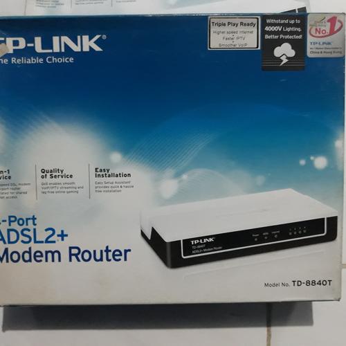 Jual Modem Router ADSL 2Plus 4Port TD8840T TP Link - Putih - Kota Depok ...
