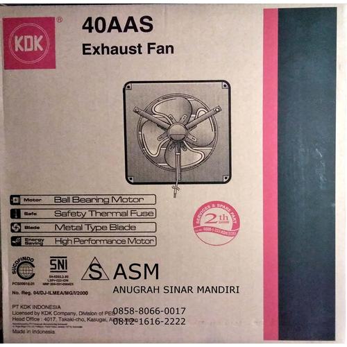 Jual KDK INDUSTRIAL EXHAUST FAN 16" - 40AAS - Kota Tangerang - ASM Electrik | Tokopedia