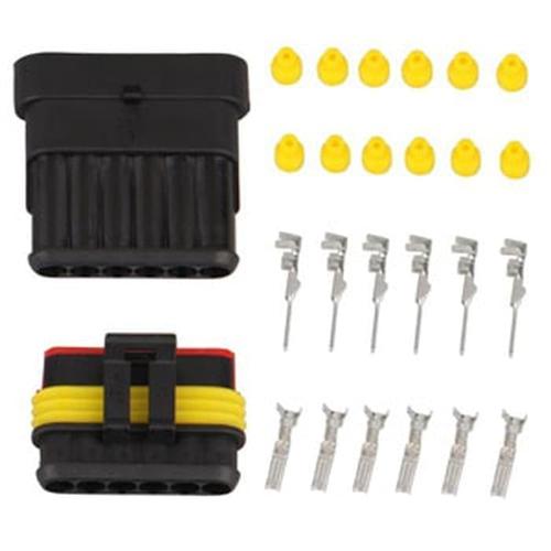 Jual 6 PIN Way wire Cable Waterproof Connector Konektor Listrik kabel ...