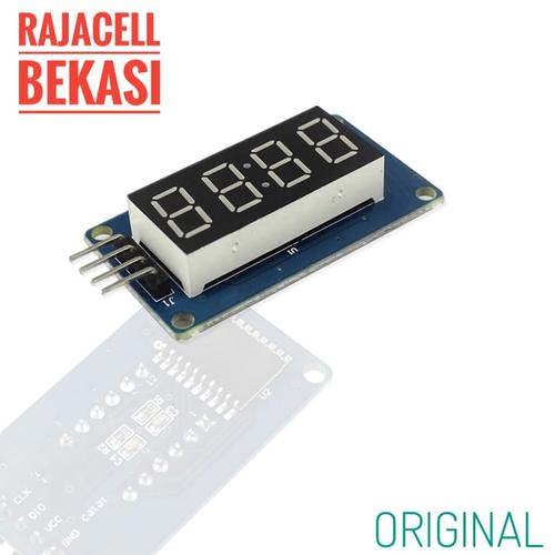 Jual 4 Digit Display 7 Seven Segment RED for DIY Clock Arduino - Kota ...
