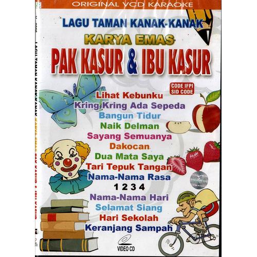 Jual VCD KARAOKE LAGU TK KARYA EMAS PAK KASUR & IBU KASUR (ORIGINAL ...