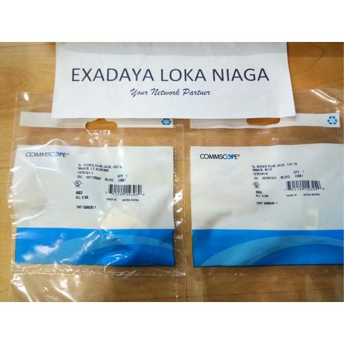 Jual AMP Modular jack Cat5 / cat 5 Original COMMSCOPE - Putih - Jakarta ...