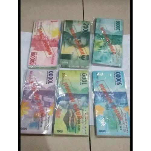 Jual Uang mainan 100 lembar terbaru 7 macam random - Kab. Boyolali ...