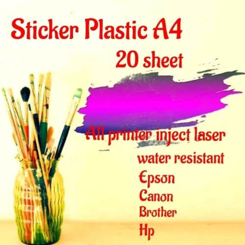 Jual stiker water resistant plastik vinyl inject digital print - Kota ...