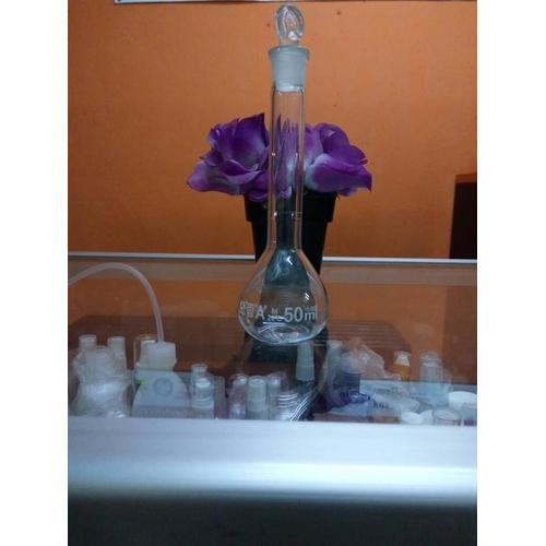 Jual Labu Ukur Kaca 50ml / Labu Volumetri / Labu Kimia / Labu Kaca 50ml ...