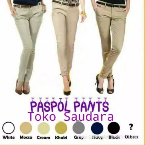 Jual celana paspol pants - Putih, M - Kab. Bekasi - tokosaudara | Tokopedia