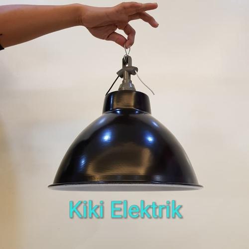 Jual Kap Lampu Gantung Hitam Diameter 30 cm + Fitting E27 MURAH !!! - Jakarta Pusat - Kiki ...