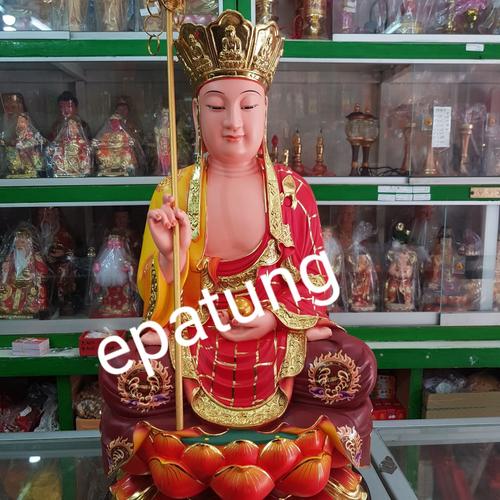 Jual patung dewa ti cang wang fo sat / ksitigarbha - fiber - 24 inch ...