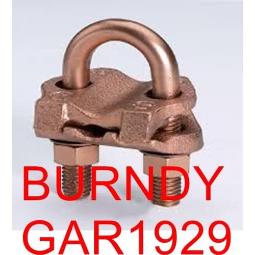 Jual BURNDY # GAR-1929Grounding Connector, Cable to Rod or Pipe, 2/0 ...