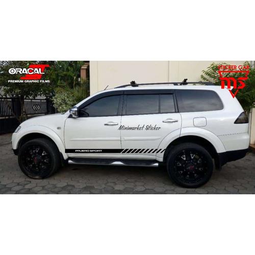 Jual sticker stiker stripe pajero sport car decal pajero sport body ...