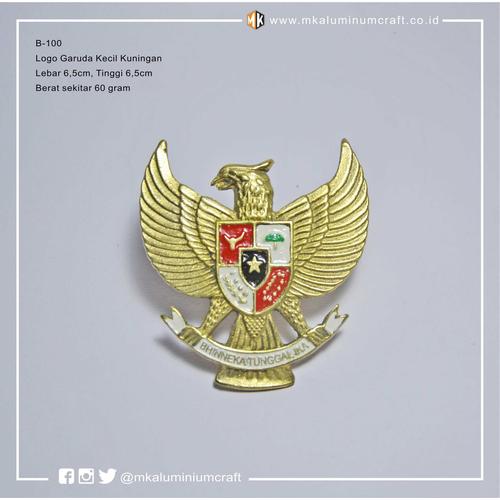 Jual Emblem Logo Garuda Pancasila Kuningan Kecil ukuran 65mm - Kota ...