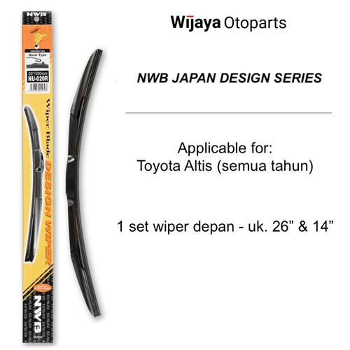 Jual Wiper depan Altis uk. 26&14 - NWB Frameless Design Japan - Jakarta Barat - Wijaya Otoparts ...