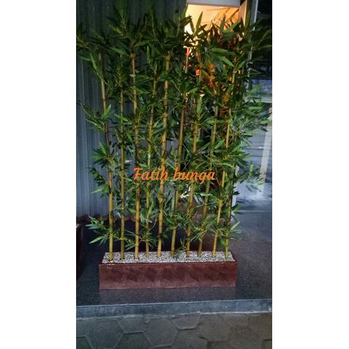 Jual pohon bambu partisi bunga plastik - Kota Bogor - Fatih Bunga ...