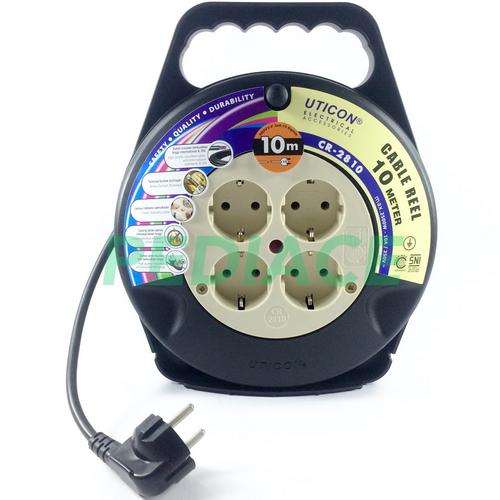Jual Kabel Rol 10 Meter UTICON CR-2810 - Cable Reel 2000W 10A - Roll ...