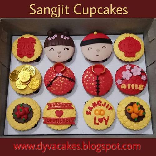 Jual Sangjit Cupcakes 12pcs - Jakarta Barat - DyVa Cakes | Tokopedia